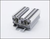 China UL94-V0 Screw Terminal Block PA66 PBT Brass 52A 800V Steel Ni Plated  Width 10.2mm for sale