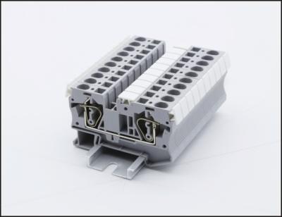 China UL94-V0 Screw Terminal Block PA66 PBT Brass 52A 800V Steel Ni Plated  Width 10.2mm for sale