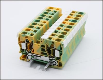 China PA66 PBT / UL94-V0 Brass Screw Terminal Block  76A  800V  Steel  Ni Plated  Width 12.2mm for sale