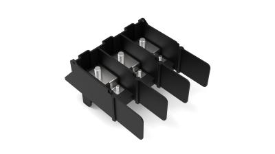 China 400A Energy Storage Connectors PA66 / PBT / UL94-V0 Brass AC 100V  Screw M12 Steel Ni Plated for sale