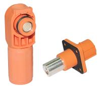 China DC 1000V Waterproofing Electrical IP67 Terminal Block 200A Color Orange Black PA66 / PBT / UL94-V0 Brass for sale