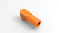 China DC 1000V Waterproofing Electrical IP67 Terminal Block 200A Color Orange Black PA66 / PBT / UL94-V0 Brass for sale
