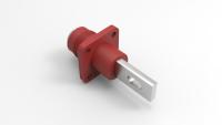China DC 1000V Waterproofing Electrical IP67 Terminal Block 200A Color Red PA66 / PBT / UL94-V0 Brass for sale
