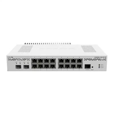 China Wired Transfer Rate 10/100/1000Mbps 16 Gigabit 2 Gigabit Optical Port Smart Router CCR2004-16G-2S PC with Modem Function for sale