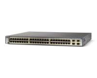 China 3750G Series WS-C3750G-48PS-S 3750 Switch 48 10/100/1000T PoE 4 SFP IPB QoS Performance Upgrade for sale
