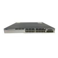 China 24 Port 3750X-24T Layer 3 Switch with 10/100/1000Mbps Transmission Rate and QoS Function Data IP Base Managed Stackable for sale