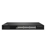 China 24 Port Managed Gigabit Ethernet Switch 1000mbps Poe SG3000-MG-24N4F with Full-Duplex Half-Duplex Communication Mode for sale