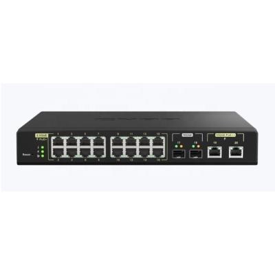China QSW-M2116P-2T2S 16-port 2.5GbE PoE+, 2-port 10GbE POE ++ And 2-port 10GbE Optical Fiber  L2 Web-based NMS Switch for sale