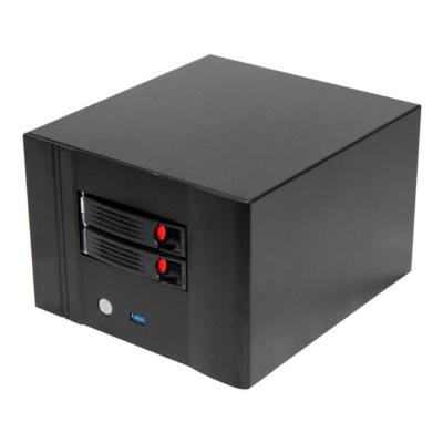 China Rack-Mounted 2-disk Hot-swappable Server Chassis for Frequency Processors and Industrial Rack Servers for sale