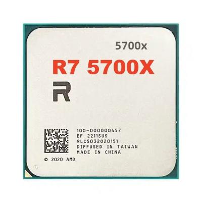China Customized  CPU R7 5700X computer cpus tray or boxed R7 5700X processor CPU 3.4GHz 65W 32MB 8cores for sale