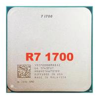 China R7 1700 processor cpu 3.0GHz 8Core 16Thread 65W YD1700BBM88AE CPU Socket AM4 used R7 1700 processor cpu for desktop motherboard for sale