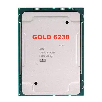 China 2.1GHz 22core CPU Processor 140W 6238 H100 Gpu Motherboard Supported Processor for sale