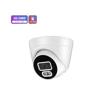 China Cctv System Hd 4mp Monitor Motion Tracking Audible light Alarm Dome Camera Audio Input Output Network Camera for sale