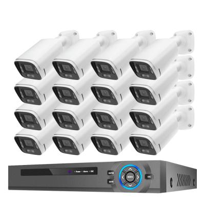 China Customized  16 Channels outdoor Face Detection H.265 4K 8MP Wired POE IP Network cctv home security camera system for sale