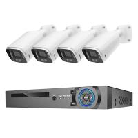China 4CH outdoor Face Detection H.265 4K 8MP Wired POE IP Network Security cctv camera surveillance systems for sale