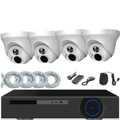 China Customized 4pcs Dome Cameras 4CH NVR Kit CCTV Surveillance Security Camera System for sale