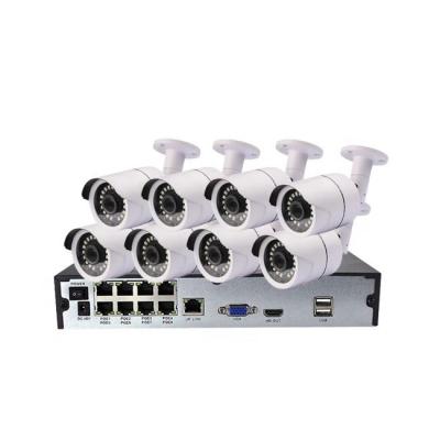 China H.265 P2P 8Ch Surveillance Camera System Waterproof IP Camera POE NVR Kit for sale