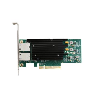 China 8X 10G Network Interface Adapter 2 Port RJ45 Lan Card Sever Lan Card 10Gbps for sale