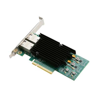 China 5G 1G 2 Port RJ45 Lan Card Multiple Network Speeds Sever 10Gbps Lan Card QOS for sale