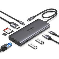 China Revodok Pro 109 USB C Multiport Adapter 9 In 1 10Gbps USB C 3.2 & USBA 3.2 100W for sale