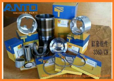 China C9 Engine Liner Kit Fit For  336D Excavator , Forged Engine Piston 197-9297 324-7380 265-1401 for sale