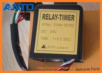 China 21N4-00762 24V Timer Relay Used For Hyundai R80-7 R210LC-7 Excavator Spare Parts for sale