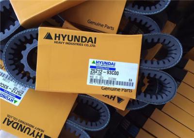 China Fan Pulley Belt 25212-93C00 V-BELT SET For R210LC-7H Excavator Hyundai Genuine Parts for sale