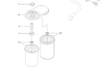 China VOE3930942 3930942 Fuel Water Separator Filter 6B 6C L8.9 FS1280 Hyundai R140LC7 R210LC7 for sale