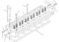 China Bulldozer Spare Parts 1077832 1753234 4P2590 Cylinder Gasket Head for sale