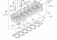 China Hitachi ZX350K-3 Cylinder Head Gasket 8976018195 Excavator Seal kits for sale