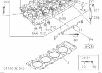China 8981142560 ISUZU Head Gasket For HITACHI Excavator Engine Parts for sale