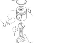 China Komatsu PC200 6732-31-2410 Excavator Engine Parts S6D102E Piston Pin for sale