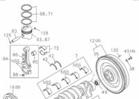 China Standard Piston Ring Set 8980952150 8971412080 For Hitachi ZX55UR for sale