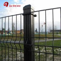 China Home Outdoor Decorative Welded Wire Mesh Metal Curved Panel 3D Garden Fence with Waterproof for sale