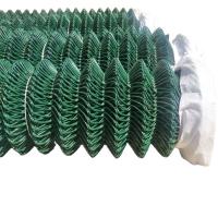 China Hot Dipped Galvanized Fence 60x60mm Pvc Coated Galvanized Chain Link Fence Fabric For Security for sale