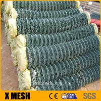 China hot dipped galvanized 9 Gauge Galvanized Diamond chain link Wire Mesh for sale