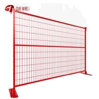 China Canada 6ftx9.5FT Welded Wire Temporary Construction Fence for sale