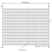 China Cheap Security Pvc  Portable Temporary Pool Fence Panels For Camping for sale