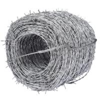 China Cheap Buildings Garden Supplies 1.7 mm 250 M Hot Dipped Galvanized PVC Coated Barbed Wire for sale