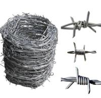 China Customization Stainless Steel Eelctro/Hot Dipped Galvanized Barbed Wire PVC Coated Barbed Wire for sale