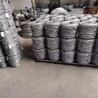 China Anti-corrosion hot dipped galvanized barbed wire double strand 50kg 22mm barbed wire price per roll for sale