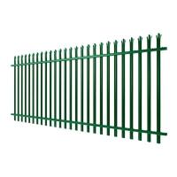 China Powder Coated D & W Steel Palisade Fence Black Finished Easily Assembled Steel Palisade Fence Panels for sale