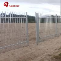 China Powder Coated D & W Steel Palisade Fence Black Finished Easily Assembled Steel Palisade Fence Panels for sale