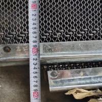 China 1.0mm 45mm Aperture Hooked Mine Vibrating Screen Mesh Crimped Square Woven Wire Mesh for sale