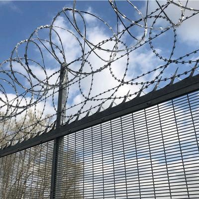 China Clearvu 358 Security Galvanized Fence Panels / Mesh Panels 