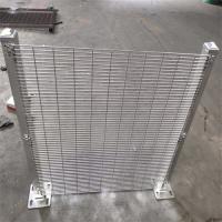 China 358 Anti Climb Metal Clear Vu Welded Wire Mesh Clear View Fence for Sale Airport Fencing Manufacturer for sale