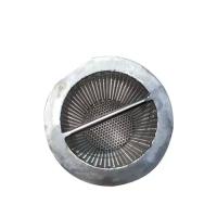 China metal hole filter round hole perforated metal mesh pipe filter for sale