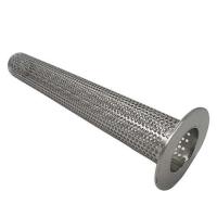 China metal hole filter round hole perforated metal mesh pipe filter for sale
