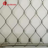 China Safety 304 316 Stainless Steel Hand Woven 7X7 Wire Rope Mesh Aviary Zoo Mesh for sale