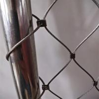 China Flexible Stainless Steel Wire Rope Stair Railing Mesh Security Garden Fence Netting Balustrades Mesh for sale
